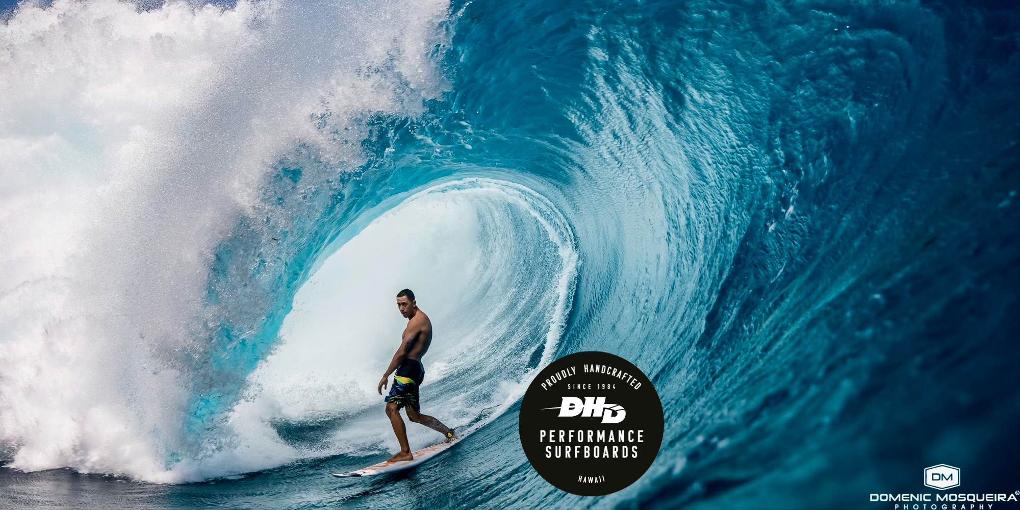 Eli Olsen surfing huge wave DHD surfboard